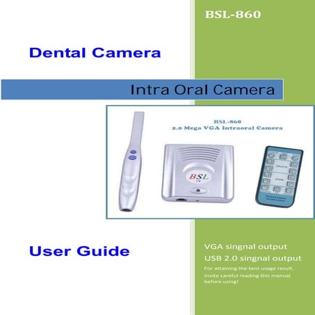 BSL 860-English Manual | PDF