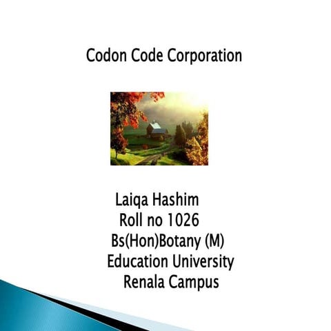 Codon Code | PPT