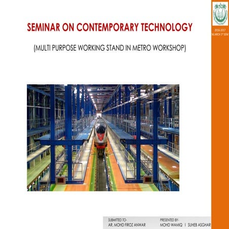MULTI PURPOSE WORKING STAND IN METRO WORKSHOP | PDF