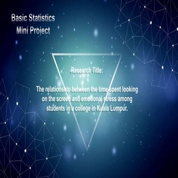 Basic Statistics Mini Project | PPT