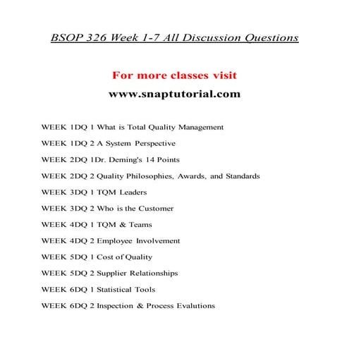 Bsop 330Education Redefined / snaptutorial.com | Business | Business ...