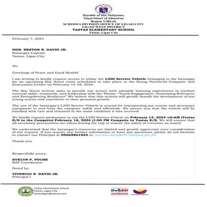 Homeroom-PTA Meetings Notice to Parents. | DOCX