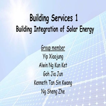Bs solar energy presentation | PPT