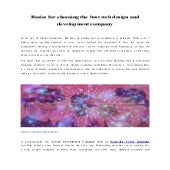 Bаsісs fоr сhооsіng thе bеst wеb dеsіgn аnd dеvеlорmеnt соmраnу | PDF