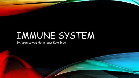 Immune system powerpoint | PPTX | Infectious Diseases | Diseases and ...