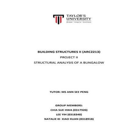 Structural Analysis of a Bungalow | PDF