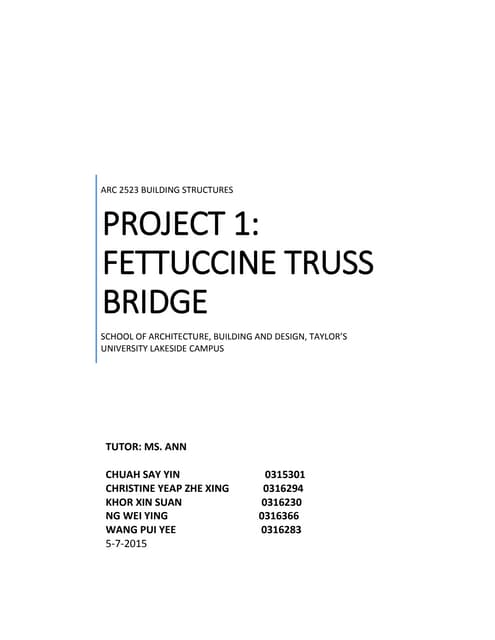 Baltimore Truss Design Based on bamboo | PDF
