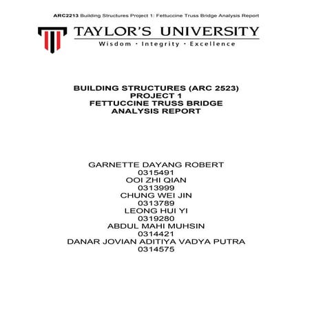 Bstructure report | PDF