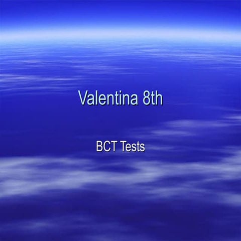 BCT test1 | PPT