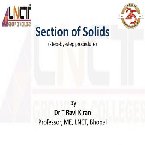 Sections of Solids | PPSX