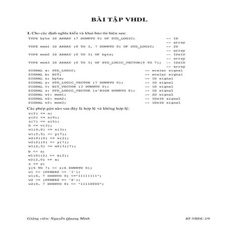 Bt vhdl | PDF