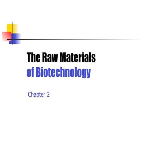 Biotechnology Chapter Two Lecture- Cells and Macromolecules | PDF