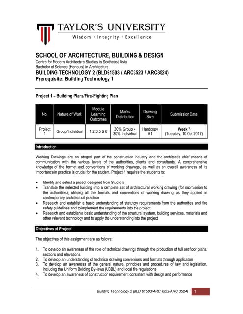 Architectural working drawing | PDF