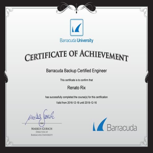Bt324 barracuda backupcertifiedengineer | PDF