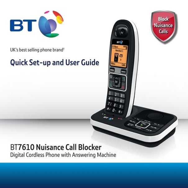 BT 7610 Digital Cordless Phone | PDF