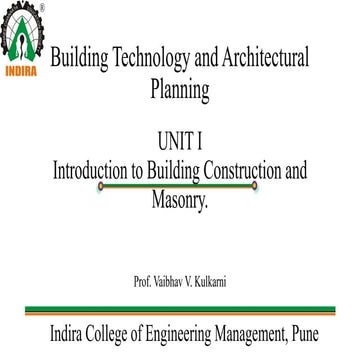 Unit-1 introduction to building construction | PPTX