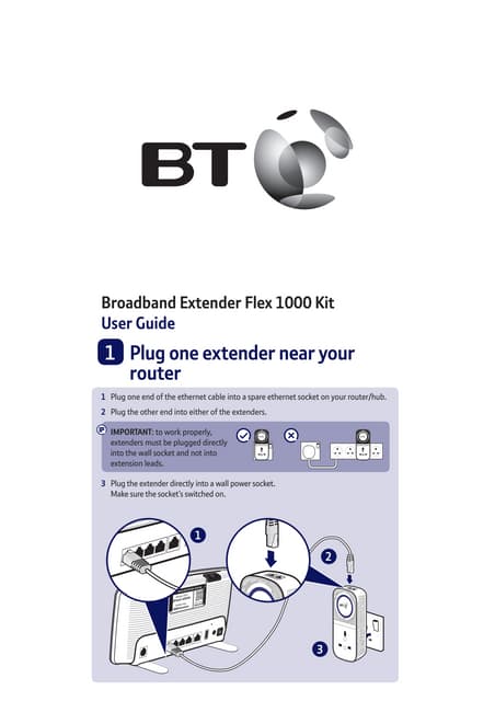 BT 11ac Dual-Band Wi-Fi Extender 750 Quick Start | PPT