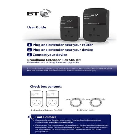 BT Wi-Fi Extender 300 | PDF
