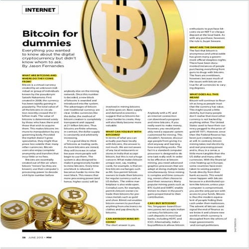 Bitcoin for Dummies | PDF