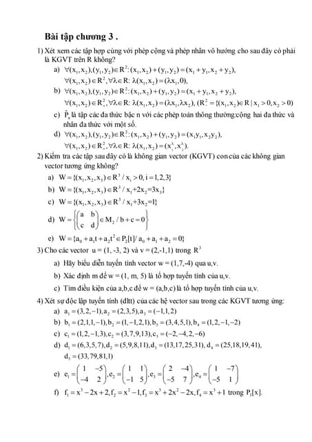 Bai tap-dai-so-tuyen-tinh-co-giai | PDF