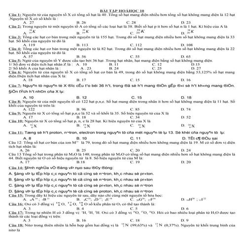 Bt chuong cau tao nguyen tu | DOC