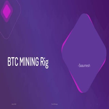 A Quick Guide To Mining Bitcoin | PDF