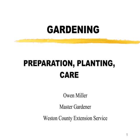 Garden Prep/Planting | PPT