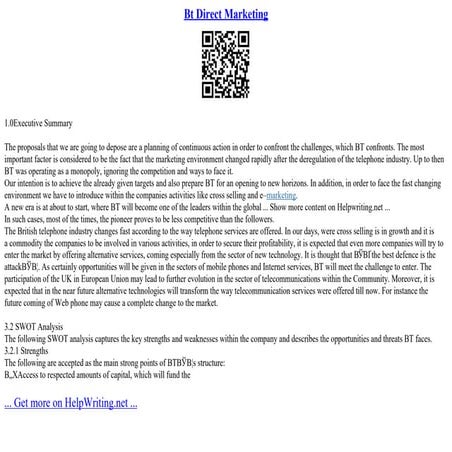 Bt Direct Marketing | PPT