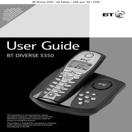Bt converse 2200 user guide | PDF