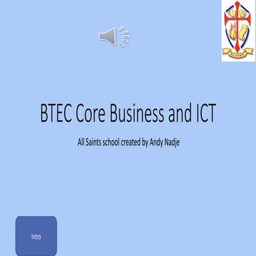 Btec business and ict | PPT