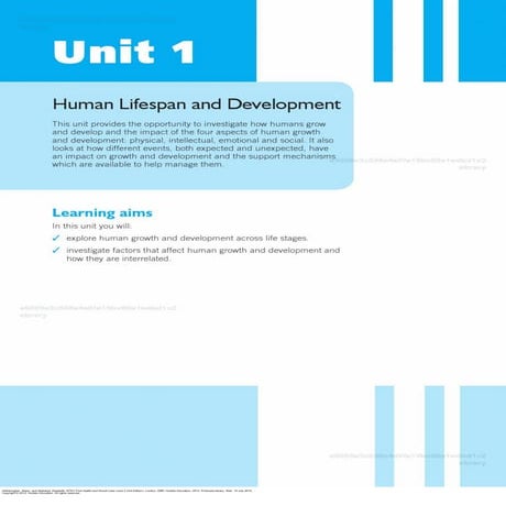 BTEC Unit 1 Exercise book | PDF
