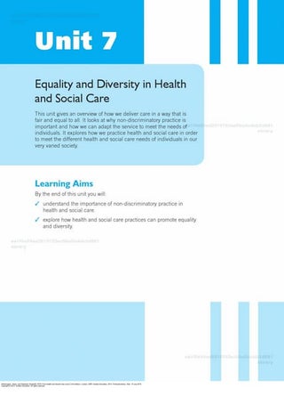 Unit 7 diversity booklet | PPT