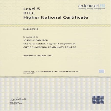 BTEC HNC Engineering (marine navigational systems eng.) | PDF