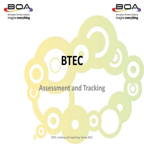 BOA BTEC Presentation - May 2012 | PPT