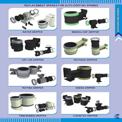 Textile Machinery Spares and Replacement Spares By B. Tex India | PDF