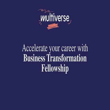 Business Transformation Training - Apprenticeship | PDF