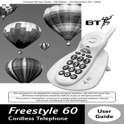 Bt freestyle 60 User Guide from Telephones Online www.telephonesonline ...
