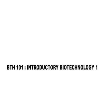 Introduction to Biotechnology part one.pptx
