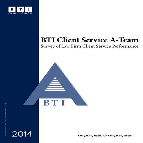 BTI Client Service A-Team 2014 Executive Summary | PDF