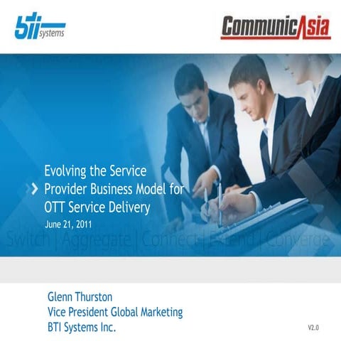 BTI Systems CommunicAsia Presentation | PPT