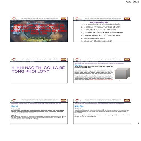 Be tong khoi lon Coteccons - Be tong khoi lon | PDF