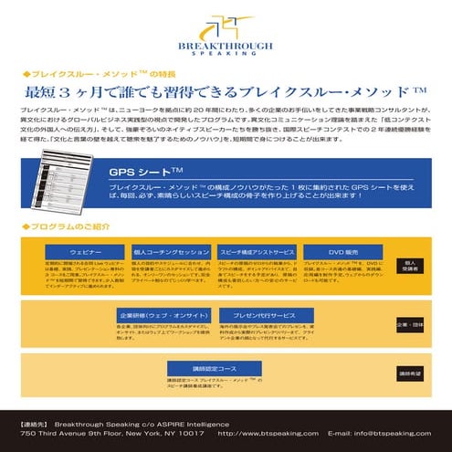 Breakthrough Speaking(TM) Method | PDF
