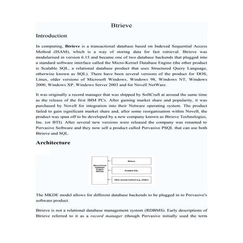 Btrieve | DOC