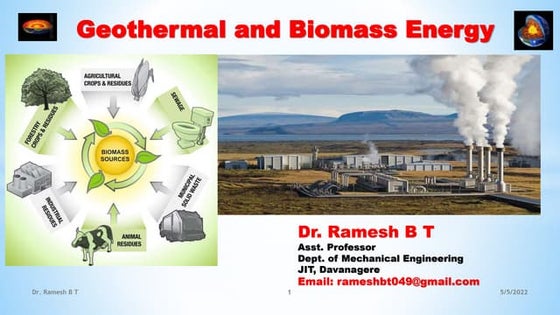 Presentation on Geothermal Energy | PPTX