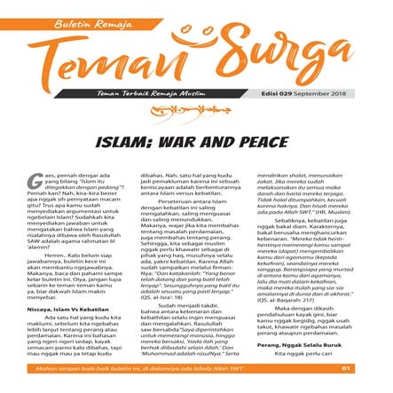 Buletin Teman Surga 029. Islam: War and Peace | PDF