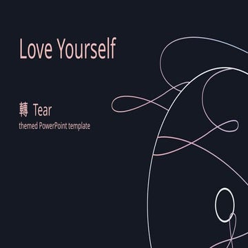 BTS Love Yourself PowerPoint Template by @dstoryco.pptx