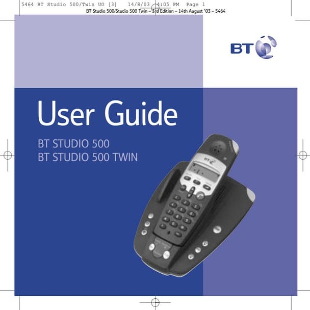 Bt diverse 5200ahc User Guide from Telephones Online www ...