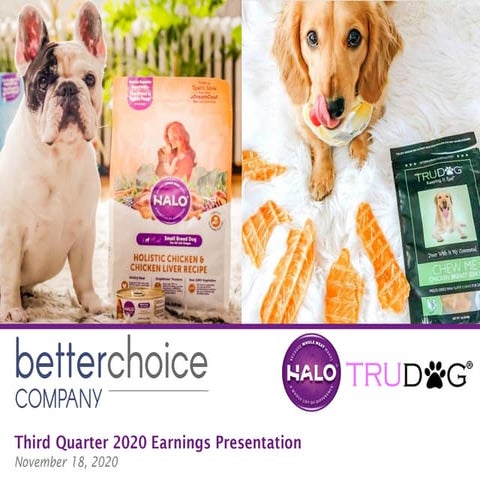 BTTR Investor Presentation - November 2020 | PPT