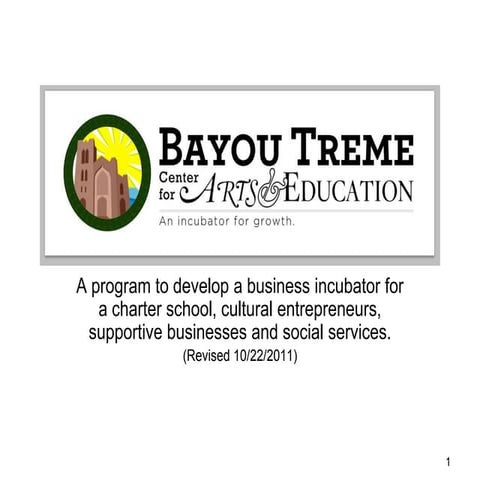 Bayou Treme Center for Arts & Education | PPT