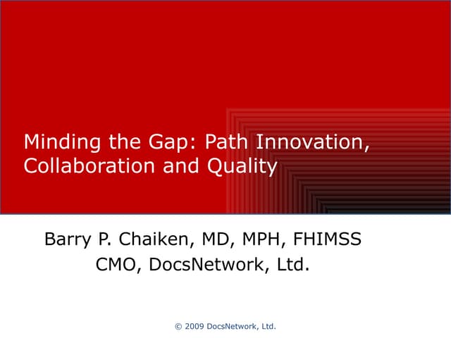 Minding The Gap Path Innovation Collaboration And Quality Ppt 1189